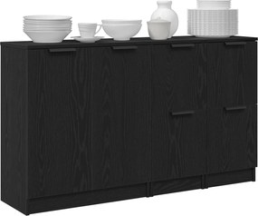 Servírovací skříň 3 ks Černý dub 120 x 30 x 70 cm 3332500