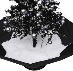 Sněžící vánoční stromek s deštníkovým stojanem černý 75 cm PVC 289931