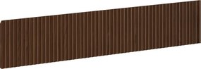 Mexen Mexen, Rýhované čelo pro korpus koupelnové skříňky 100 x 20 cm, ořech, 91A20-1000-235-1-86