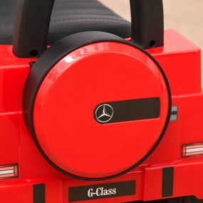 HOMCOM Dětský Elektronický Vozík Mercedes Benz Licencovaný S Edicí Trunk, Klakson a Světla 12-36 Měsíců - Červená