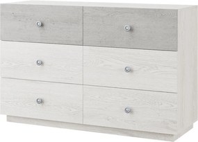 GRANUM komoda se zásuvkami 3S+3S, light artwood/industrial