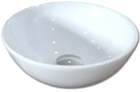 PESCARA Umyvadlo keramické kulaté na desku pr. 32x v.13cm