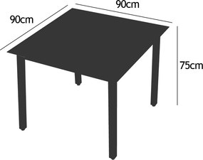 Deuba Hliníková sestava Alu 1+4 - stříbrná