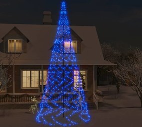 vidaXL Vánoční stromek na stožár 3 000 ch LED diod 800 cm [343548] Barva: Modrá