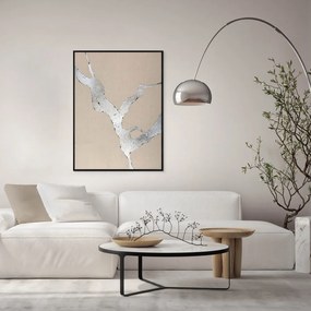 Ručně malovaný obraz 90x120 cm Wild Horizon Silver – Malerifabrikken