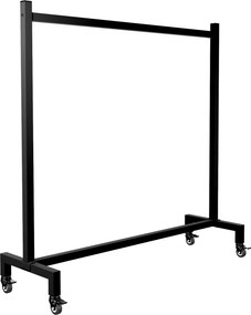 Stojan na oblečení Gisborne 120x38x120 – černá