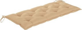 Zahradní lavice s poduškou 120 cm bambus 3063894