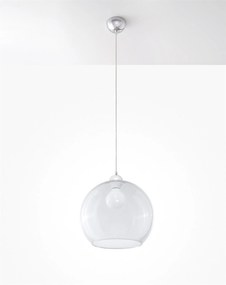 Závěsné svítidlo Ball, 1x transparentní skleněné stínítko