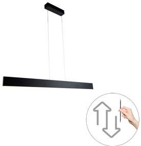 Designové závěsné svítidlo černé včetně LED s dotykovým stmívačem Easylift - Galway