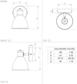 Eglo 900428 - LED Koupelnové nástěnné svítidlo SAN PERI 1xGU10/3W/230V IP44