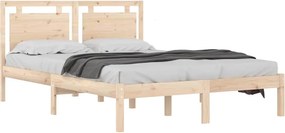 Rám postele masivní dřevo 150 x 200 cm King Size 3105540