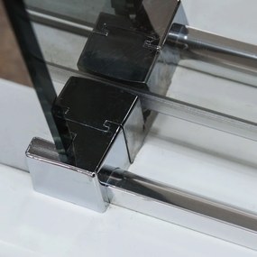 Čtvrtkruhový sprchový kout s dvoudílnými posuvnými dveřmi AMR2N 2000 mm 885–895 Transparent S Brillant AMR2N/900 624-9000000-00-02