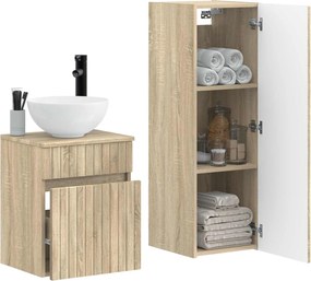 Sada koupelnového nábytku 2 ks Dub sonoma 33 x 34,5 x 100 cm 3406135