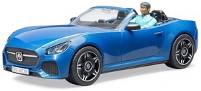 Bruder 03481 Roadster s řidičem modrý
