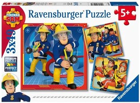 Puzzle ravensburger 050772 požárník sam zachraňuje