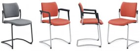 LD seating Konferenční čalouněná židle DREAM 130-Z bez područek Barva kostry černá kostra GALERIE - Čalounění LD seating LÁTKY 1 / DINO, ERA, ONE 2021 191205