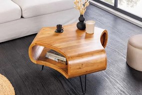 Designový konferenční stolek s úložným prostorem Organic Living akácie 70cm