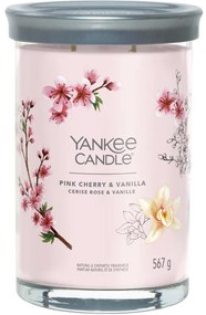 Yankee Candle – Signature Tumbler svíčka Pink Cherry & Vanilla (Růžové třešně a vanilka) Velikost: velká 567 g