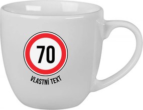 Personalizovaný keramický hrníček 400 ml - narozeninová dopravní značka