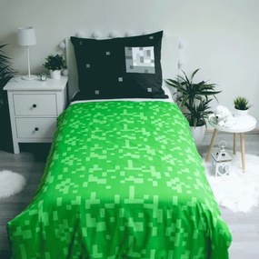 Jerry Fabrics Povlečení bavlna Minecraft Sssleep Tight 140x200, 70x90 cm