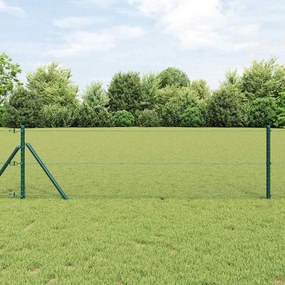 Hexagonální kotvení plotu 50 x 0,4 m Ocel potažená PVC Zelená 3352692