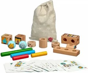 Lucy  Leo Hravé kočky dřevěná skládačka s předlohami / od 3 let