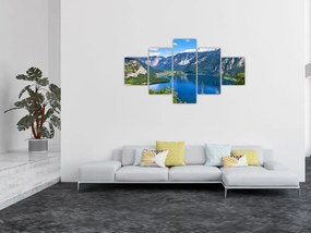 Obraz - Halštatské jezero, Hallstatt, Rakousko (125x70 cm)