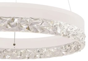 LED Lustr na lanku FROZI LED/32W/230V pr. 50 cm bílá