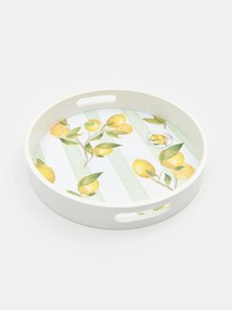 Sinsay - Decorative tray with lemon motif - bílá