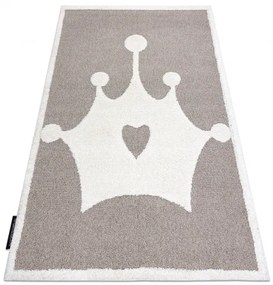 Dětský kusový koberec JOY Královská koruna béžový krémový Rozměr: 120x170 cm