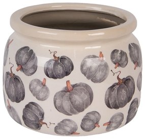 Keramický květináč s dýněmi Country Style Pumpkin L - Ø 20*15 cm