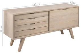 Komoda A-Line 160 cm bělený dub