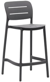 OnaDnes -20% Šedá plastová zahradní barová židle Kave Home Morella 65 cm