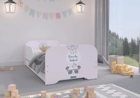 Wooden Toys Dětská postel MIKI 140x70 PANDA