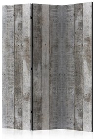 Paraván - Betonové dřevo 135x172