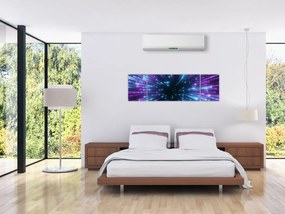 Obraz - Neonový prostor (170x50 cm)