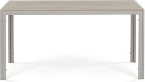 Zahradní stůl WOOD - béžový polywood / béžová kovová konstrukce
