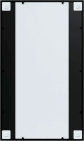 vidaXL Nástěnné zrcadlo černé 100 x 60 cm kov [342209]