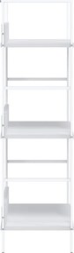 Knihovna se 3 policemi bílá 60x27,6x90,5 cm kompozitní dřevo 288220