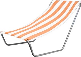 Skládací plážové lehátko SAND, oranžové pruhy