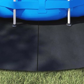 vidaXL Podložka pod bazén Černá Ø 500 cm Netkaná tkanina