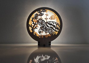 Li-Go "Želva" lampa 20x22 cm provedení povrchu: černá s patinou