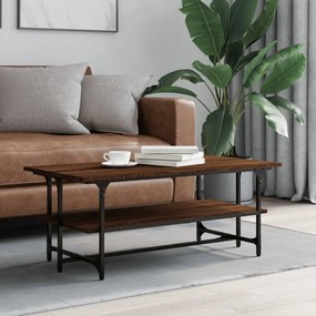 vidaXL Konferenční stolek 100x50x40 cm kompozitní dřevo [835320] Barva: hnědý dub