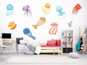 Nalepte.cz Barevné medúzy arch 45 x 35 cm