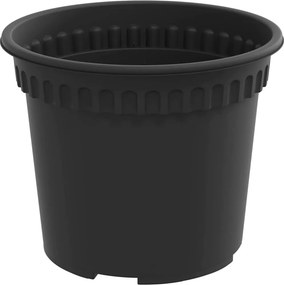 Květináče 24 ks Černá Plast 3403266
