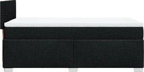 Box spring postel s matrací černá 90x190 cm textil 3285745
