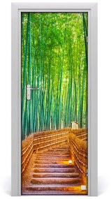 Fototapeta samolepící na dveře bambusový les 85x205 cm