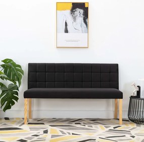 Lavice 140 cm černá samet 288575