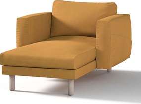 Potah na IKEA Norsborg šezlong s loketními opěrkami barva žlutá látka pletený vzor
