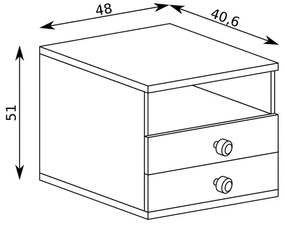 Ložnice CALI | 4 díly | artisan